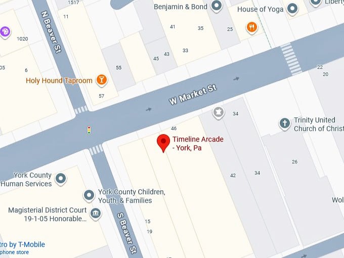 16. timeline arcade york, pa map