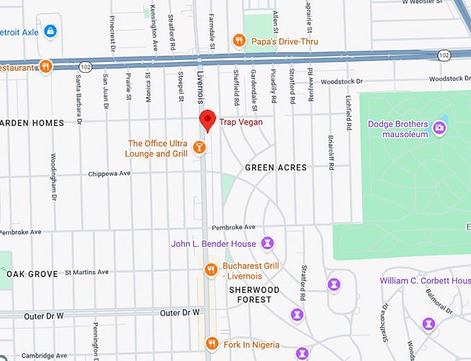 16. trap vegan map