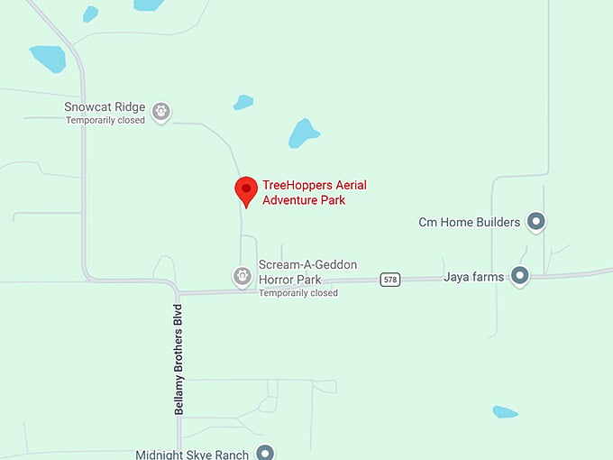 16. treehoppers aerial adventure park map