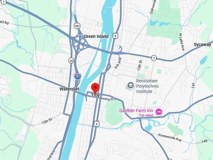 16. troy ny map