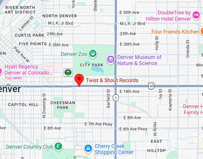 16. twist & shout records map