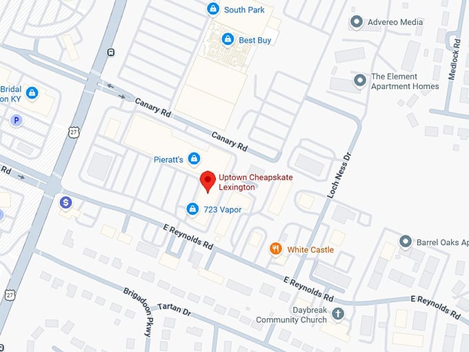 16. uptown cheapskate lexington map