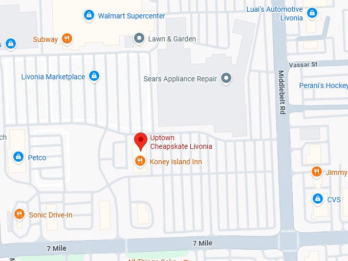 16. uptown cheapskate livonia map