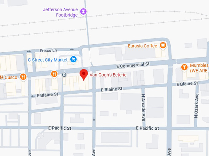 16. van gogh's eeterie map