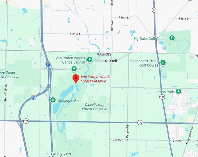 16. van patten woods forest preserve map