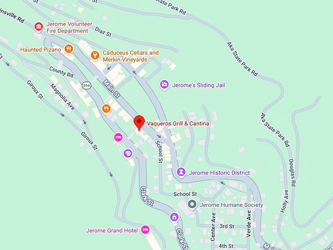 16. vaqueros grill & cantina map