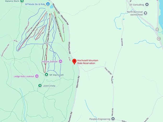 16. wachusett mountain state reservation map