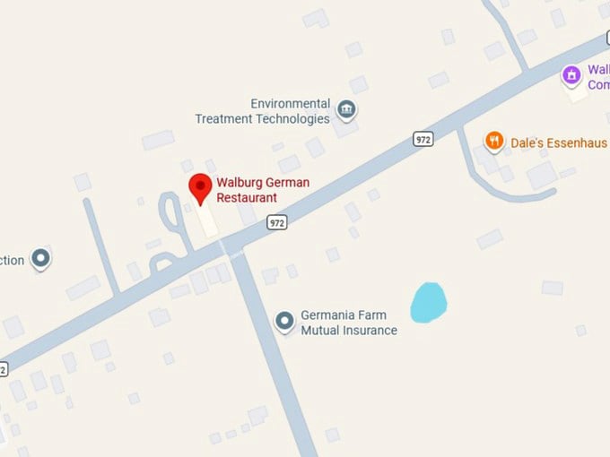 16. walburg german restaurant's map