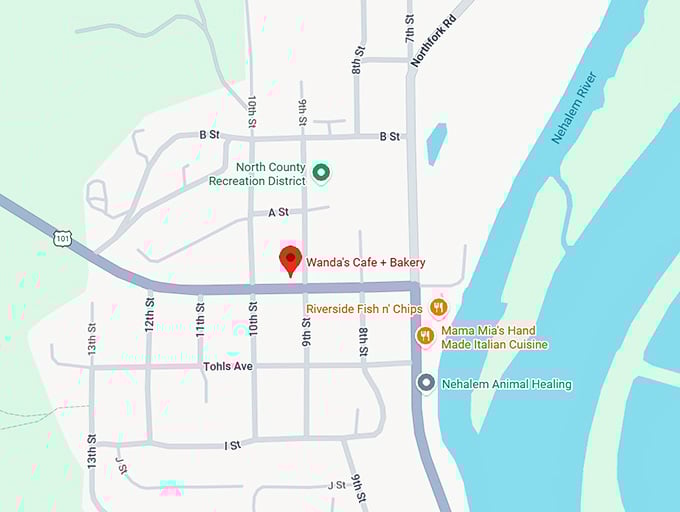 16. wanda's cafe + bakery map