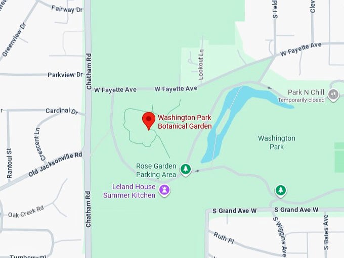16. washington park botanical garden map