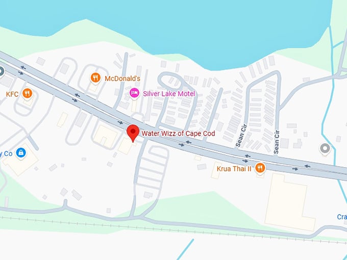 16. water wizz of cape cod map