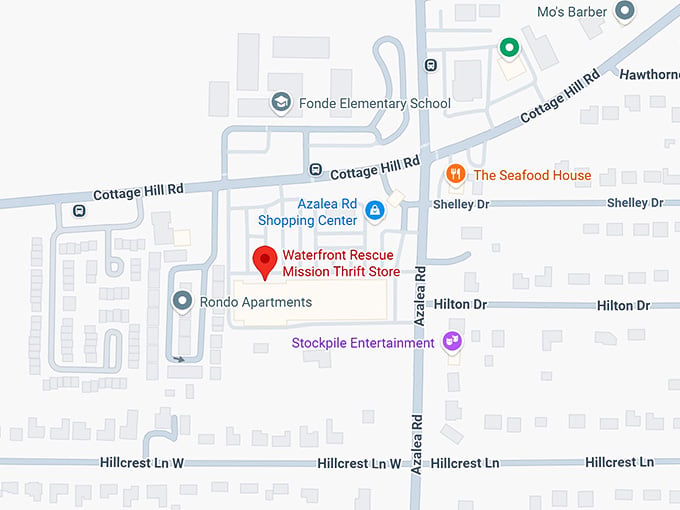 16. waterfront rescue mission thrift store map