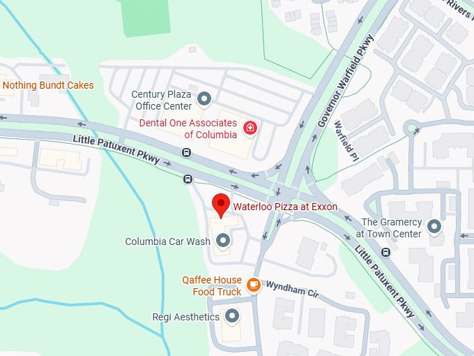 16. waterloo pizza at exxon map