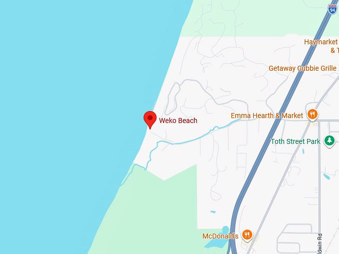 16. weko beach map