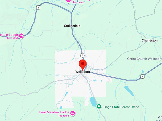 16. wellsboro pa map