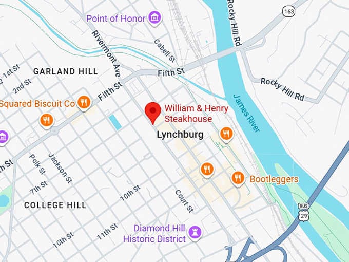 16. william & henry steakhouse map