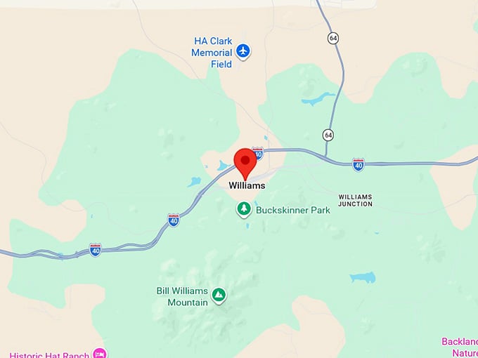 16. williams az map