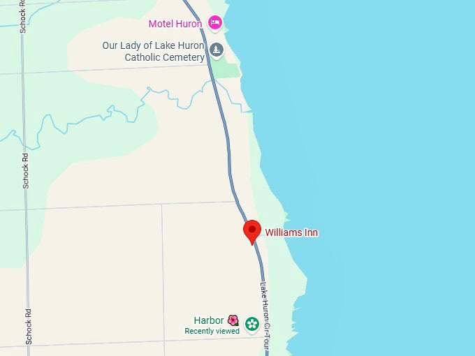 16. williams inn map