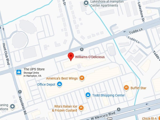 16. williams o'delicious map