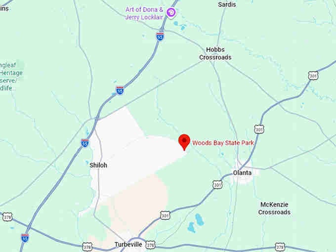 16. woods bay state park map