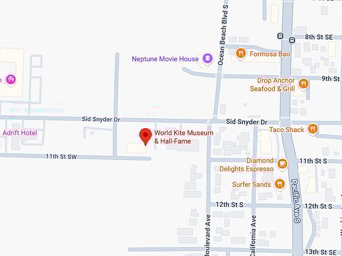 16. world kite museum & hall fame map