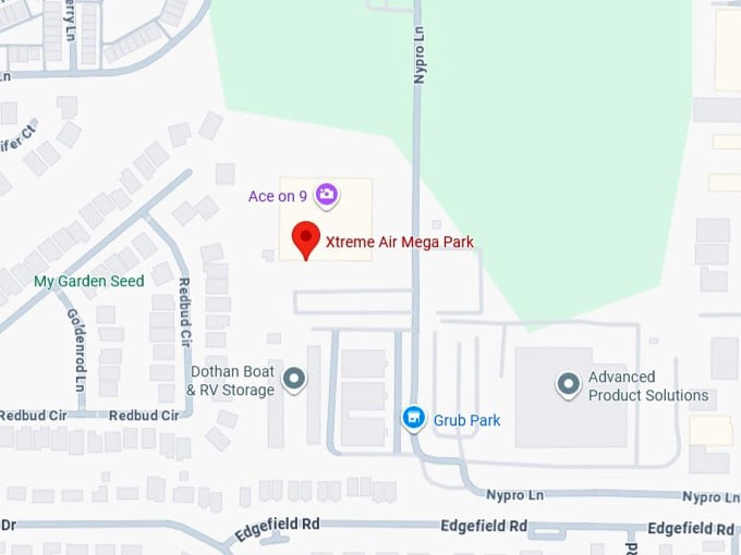 16. xtreme air mega park map