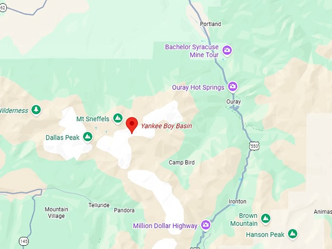 16. yankee boy basin map