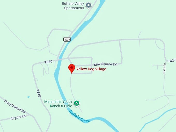 16. yellow dog village map