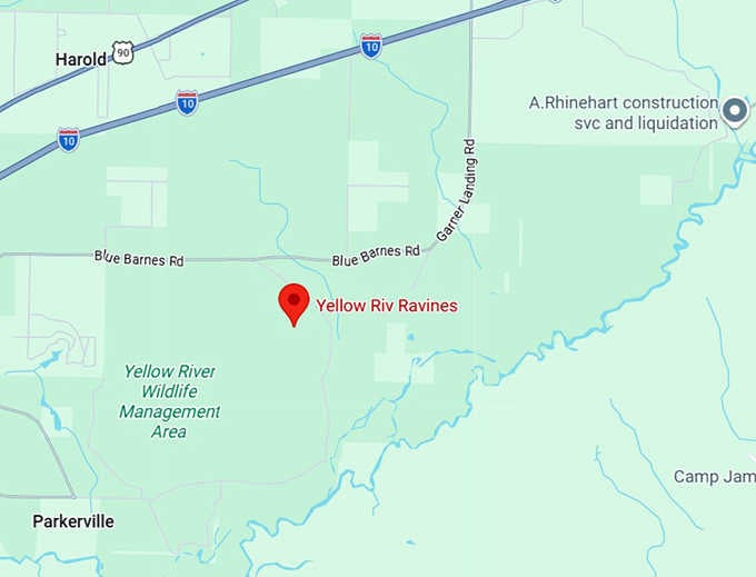 16. yellow river ravines trail map