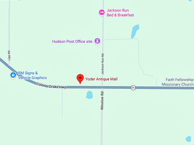 16. yoder antique mall map