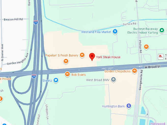 16. york steak house map