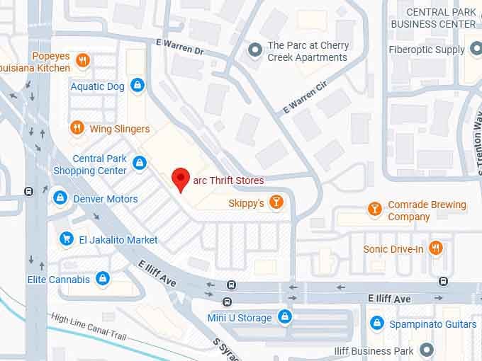 16. arc thrift stores (central park shopping center) map