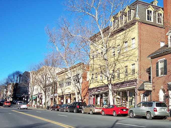 Bethlehem's Main Street serves up centuries of charm with brick buildings that remember when America was young.