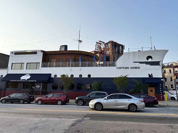 This ship-shaped seafood palace proves you don't need to set sail to enjoy Baltimore's finest crabs.