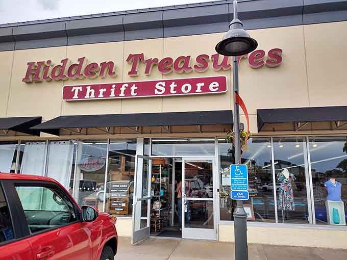 That pink signage promises exactly what's inside: treasures waiting to be discovered by savvy shoppers like you.