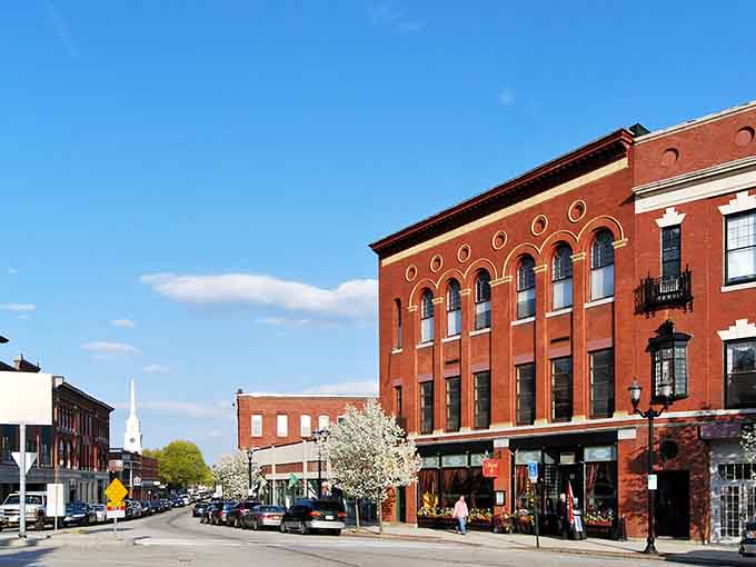 Spring blossoms frame Hudson's historic brick buildings like nature's own welcome mat to culinary adventures.