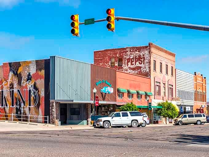 Downtown La Junta blends vibrant murals with weathered brick, creating a streetscape that honors both past and present beautifully.