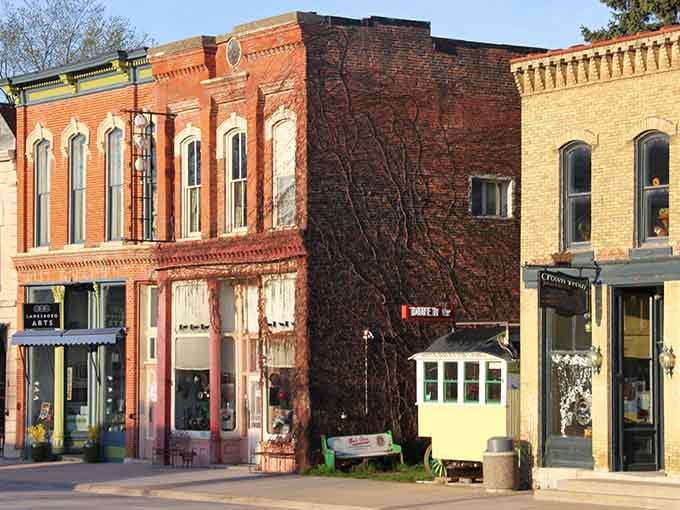 These brick beauties stand shoulder to shoulder like old friends sharing stories from a century past.