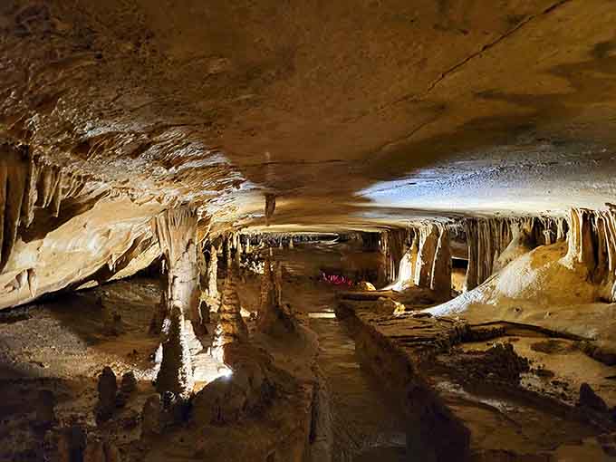 Nature's underground ballroom sparkles with limestone chandeliers that took thousands of years to perfect&mdash;worth every minute.