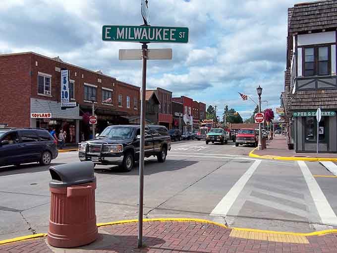 Downtown Minocqua welcomes you with brick streets and that classic Northwoods charm that never goes out of style.