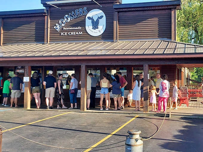 When a line wraps around the building, you know something magical is happening inside that barn-style beauty.