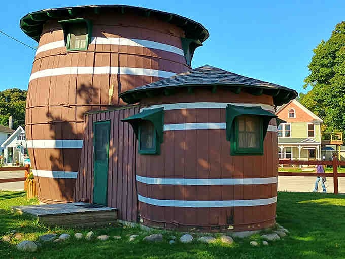 Those wooden barrel bands aren't just for show&mdash;this quirky structure proves someone had a deliciously creative vision.