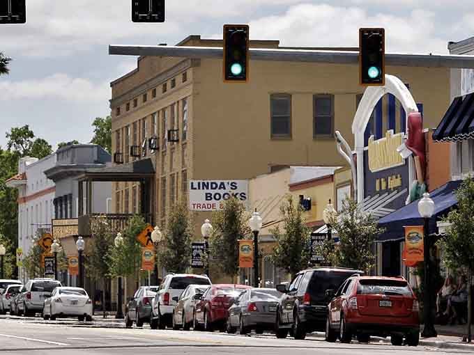 Downtown Sebring looks like Main Street USA came to life with historic buildings and actual parking spots.