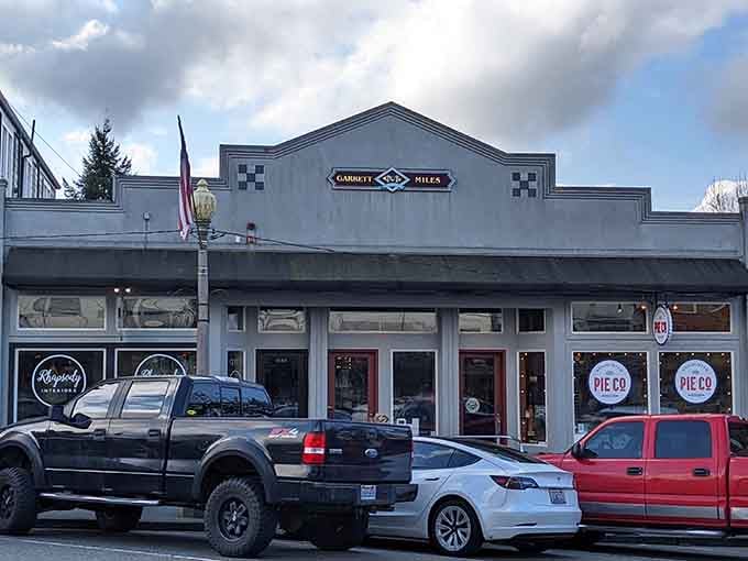 Historic downtown charm meets modern pie perfection in this beloved storefront that draws crowds like a magnet.