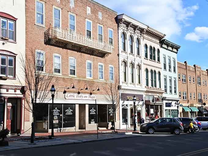 Those ornate balconies and historic storefronts create a downtown that feels like stepping into a friendlier, more affordable time.