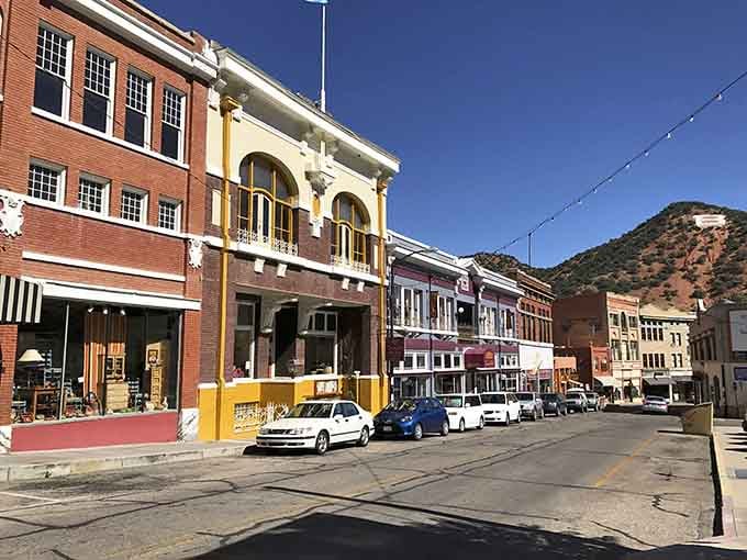 Brick facades and mountain backdrops create a postcard-perfect scene that cameras absolutely love capturing here.