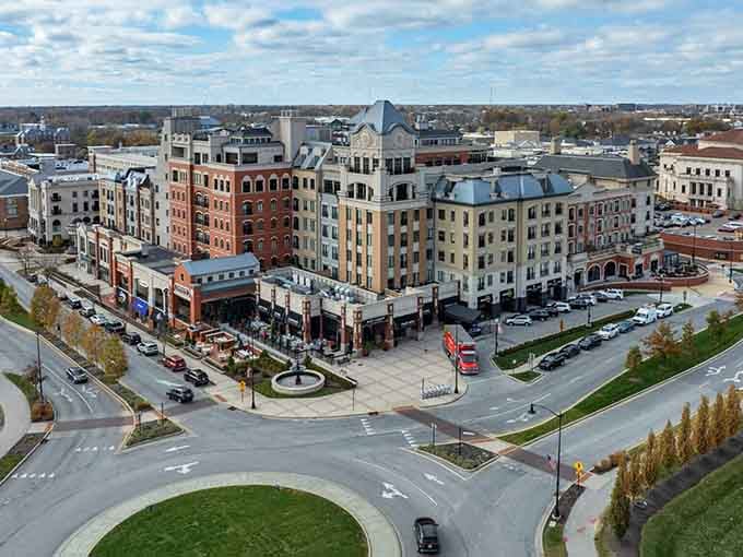 European-style buildings create a downtown that feels like a movie set, except the coffee shops and restaurants are wonderfully real.