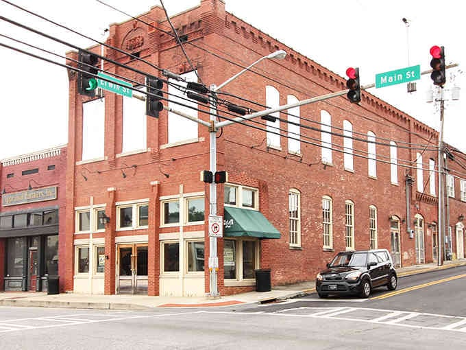 Main Street's historic architecture stands proud under power lines, reminding us that charm and progress can coexist beautifully.