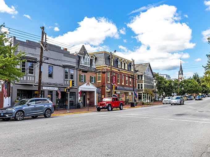 Main Street still looks like a Norman Rockwell painting, complete with tree-lined sidewalks and unhurried charm.