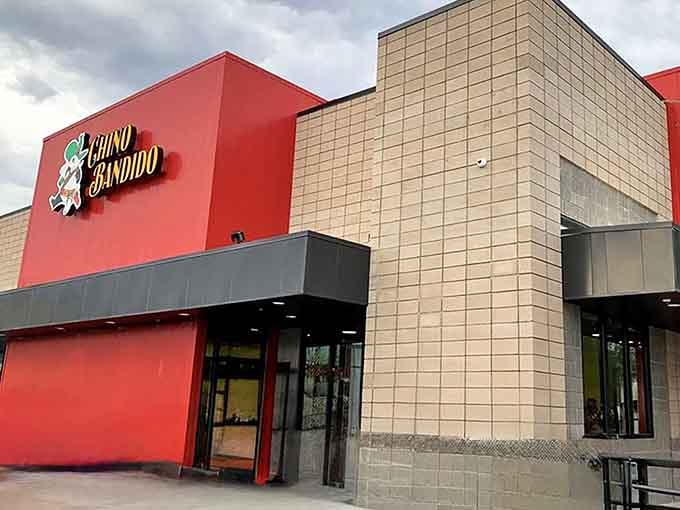 The modern entrance welcomes you into a world where Chinese meets Mexican in perfect harmony.